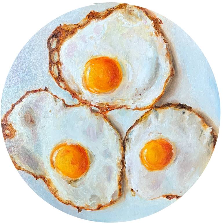 Egg and yolk - tongo artwork Painting by Juli Stankevych | Saatchi Art