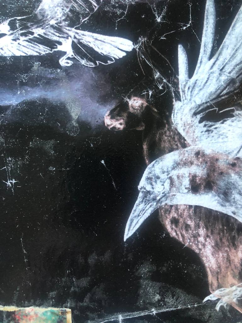 The Raven Collage by leon sicotte | Saatchi Art