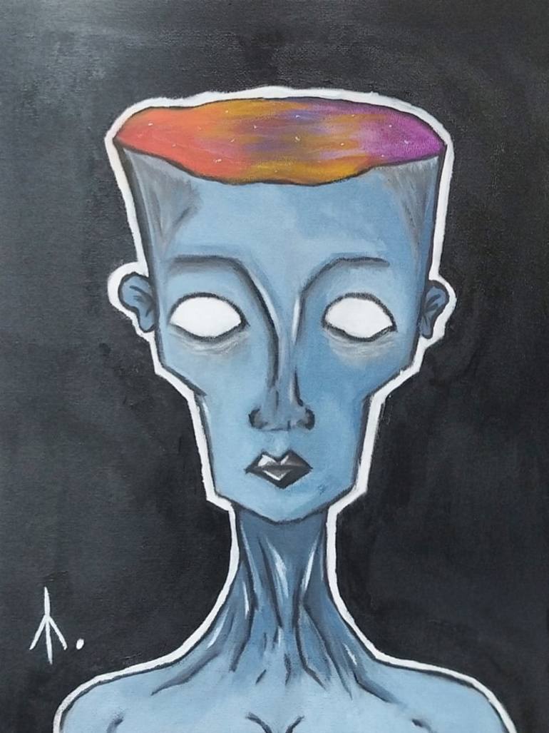 Consciousness Painting by Artem Katkov | Saatchi Art