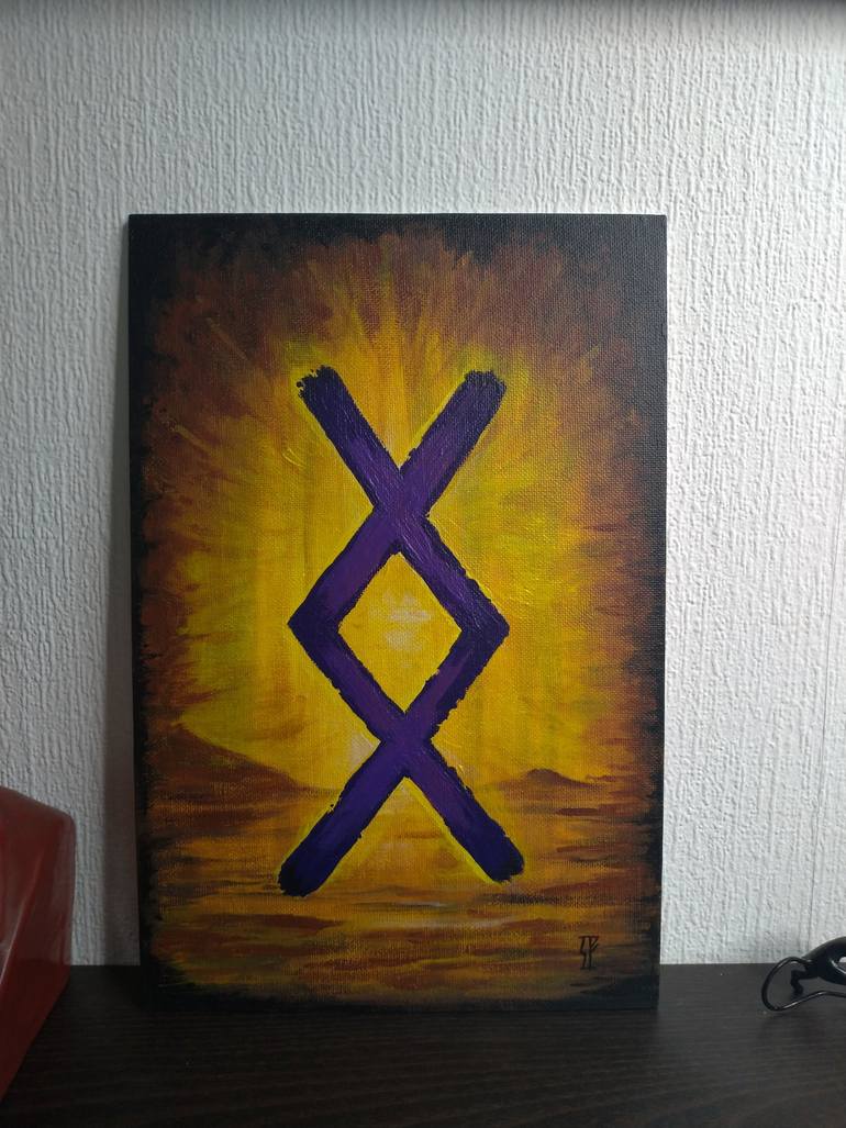 The Ingwaz ᛝ Rune Painting by Sergei Fabian | Saatchi Art