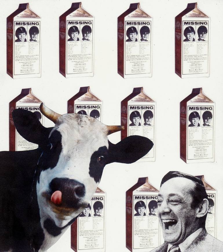 'Milk' Collage by Ade Rowe | Saatchi Art