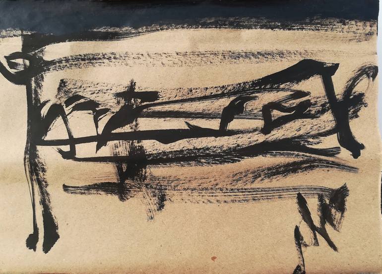 Calligraphy 12 Painting by Kaustav Saha | Saatchi Art