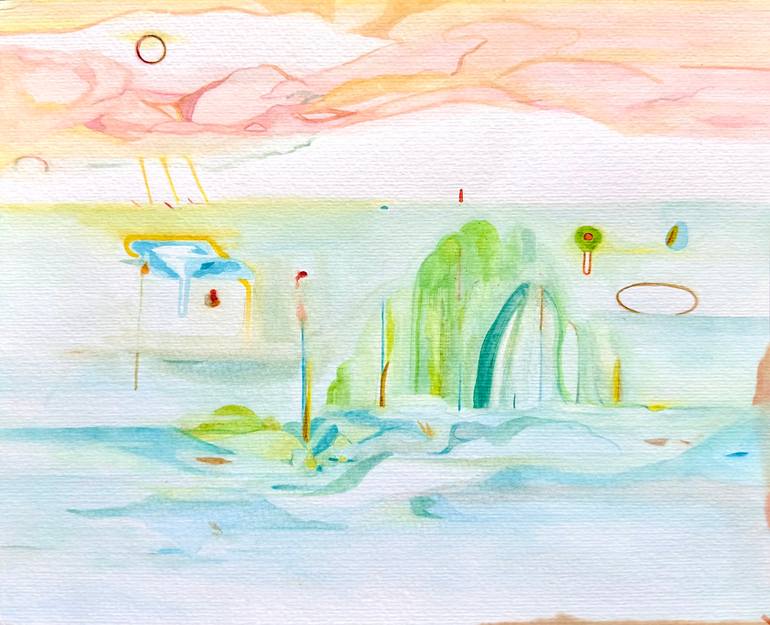 Happy Fish Painting by Alice Yang | Saatchi Art