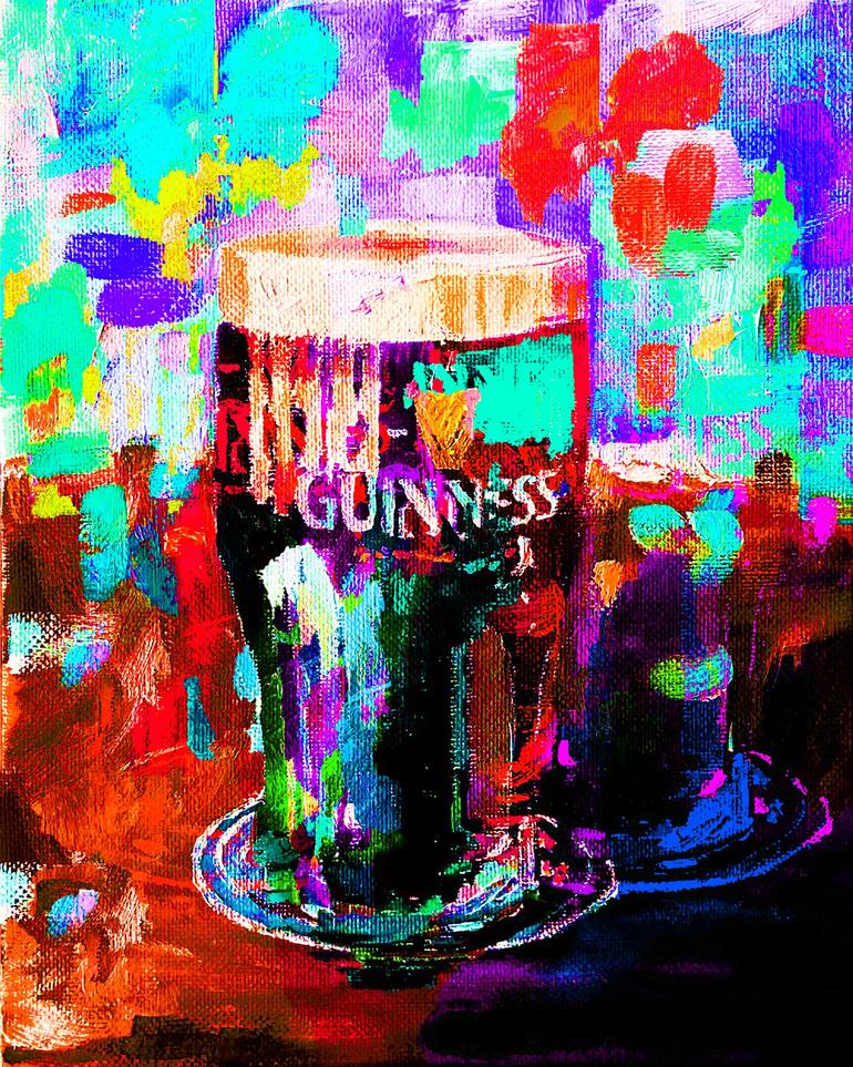 The Love of Guinness Painting by Lauren White Murphy | Saatchi Art ...