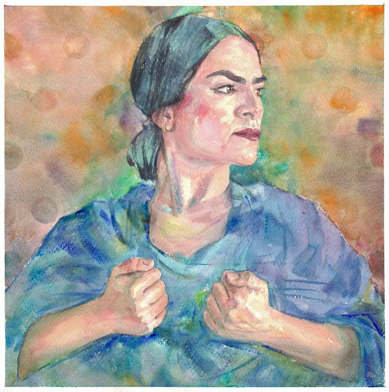 Never Let Me Lose the Marvel of your Statue-like Eyes Painting by Robert Lewicki | Saatchi Art