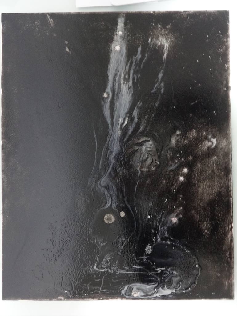 Black rabbit Painting by Roman Kalmuk | Saatchi Art