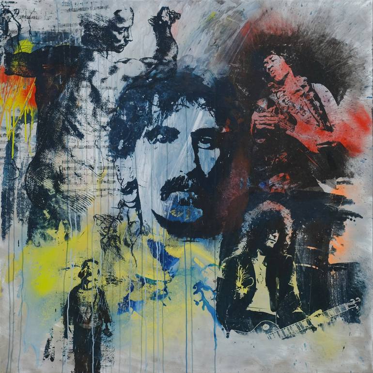 Zappa Painting by Peter Smolka | Saatchi Art