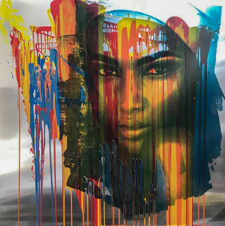 Color Curtain Painting by Peter Smolka | Saatchi Art