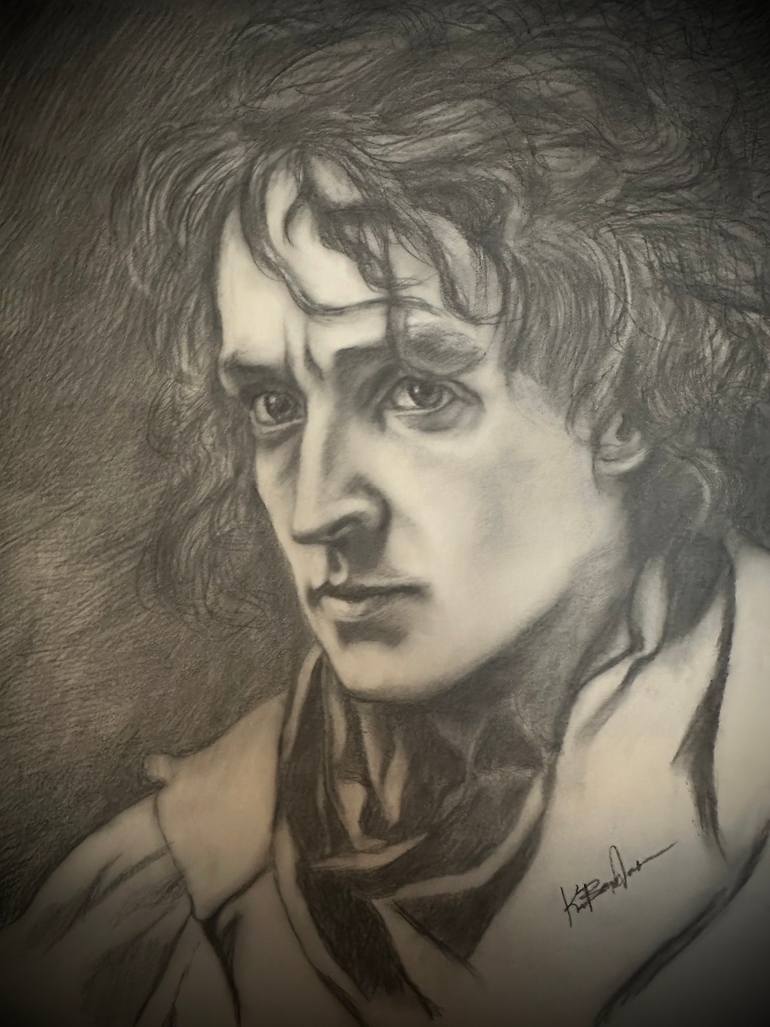 The actor John Martin Harvey Drawing by Kalliope Varlamiti | Saatchi Art