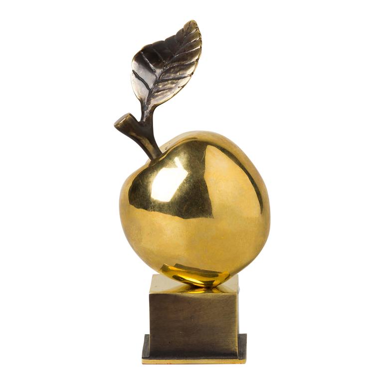 Apple Bronze Sculpture Sculpture by Veaceslav Jiglitski | Saatchi Art