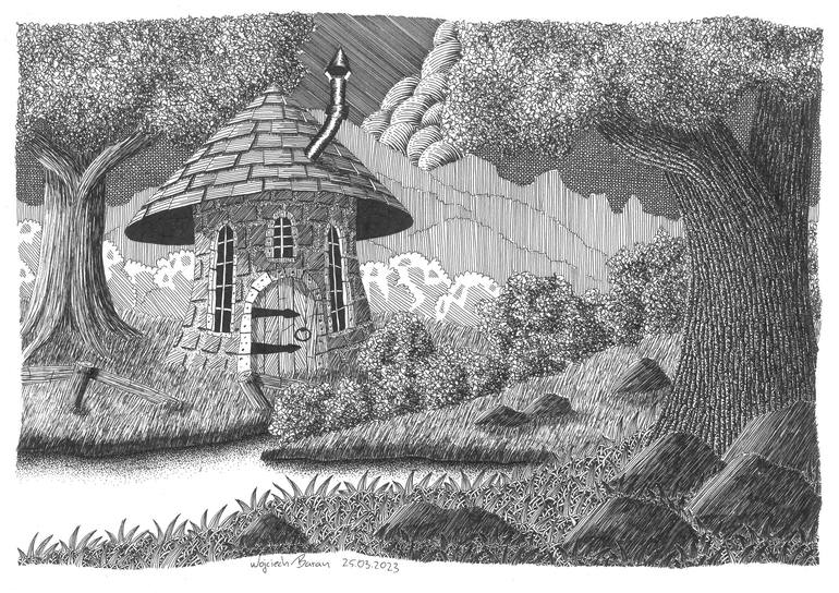 25.03.2023 Drawing by Wojciech Baran | Saatchi Art