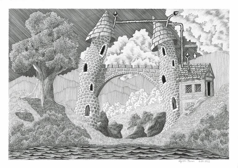 6.03.2022 Drawing by Wojciech Baran | Saatchi Art