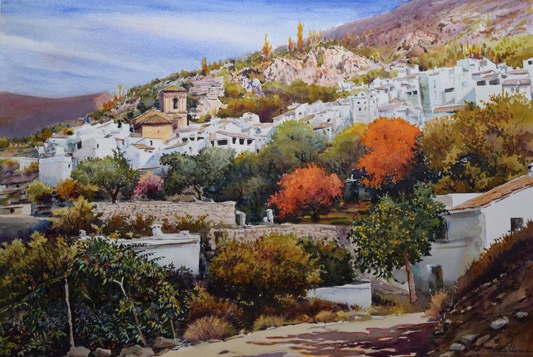 Güéjar Sierra 1 Painting by Francisco Molina Balderas | Saatchi Art