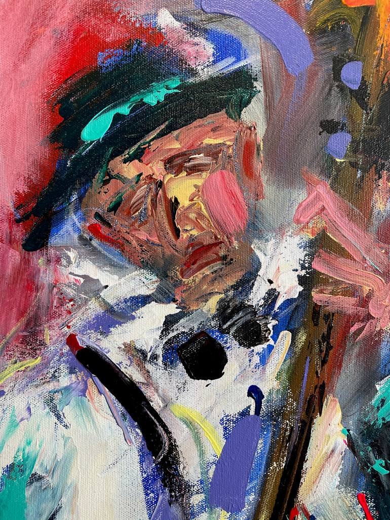 Jazz Men Painting by Michel Calvet | Saatchi Art