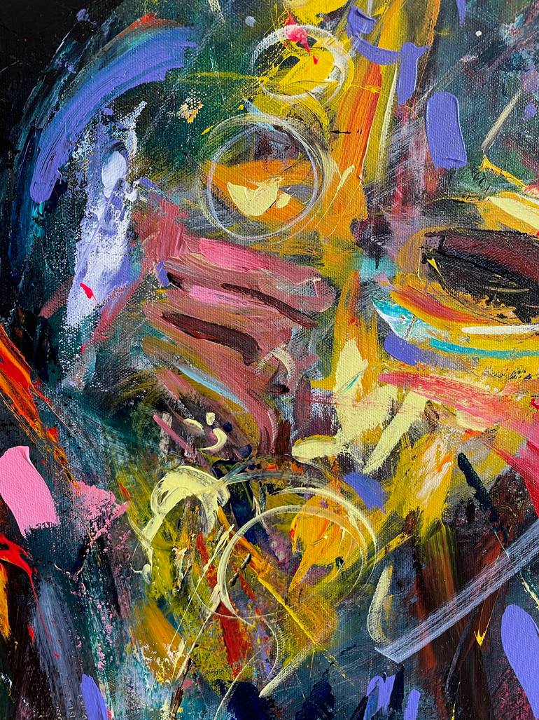 Jazz Men Painting by Michel Calvet | Saatchi Art