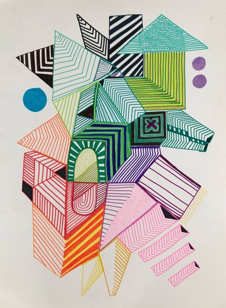 Zero gravity house Drawing by Roman Sokolov | Saatchi Art