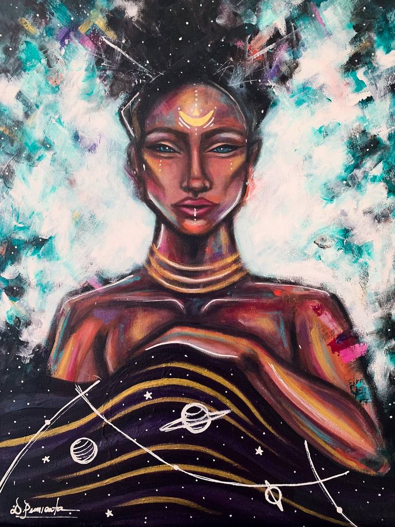 God is a woman Painting by Diana Pimienta | Saatchi Art