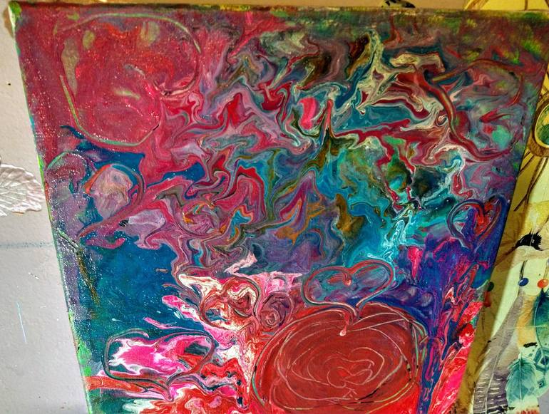 February Hearts Painting by Vanesaa Brandenburg | Saatchi Art