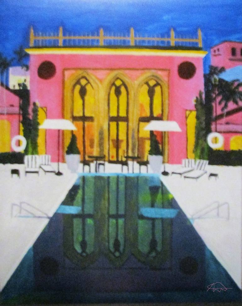 Boca Raton Resort Spa Pool Printmaking by Airiel Green | Saatchi Art