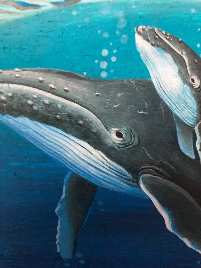 Ocean Between Our Love Painting by Jenny Berry | Saatchi Art