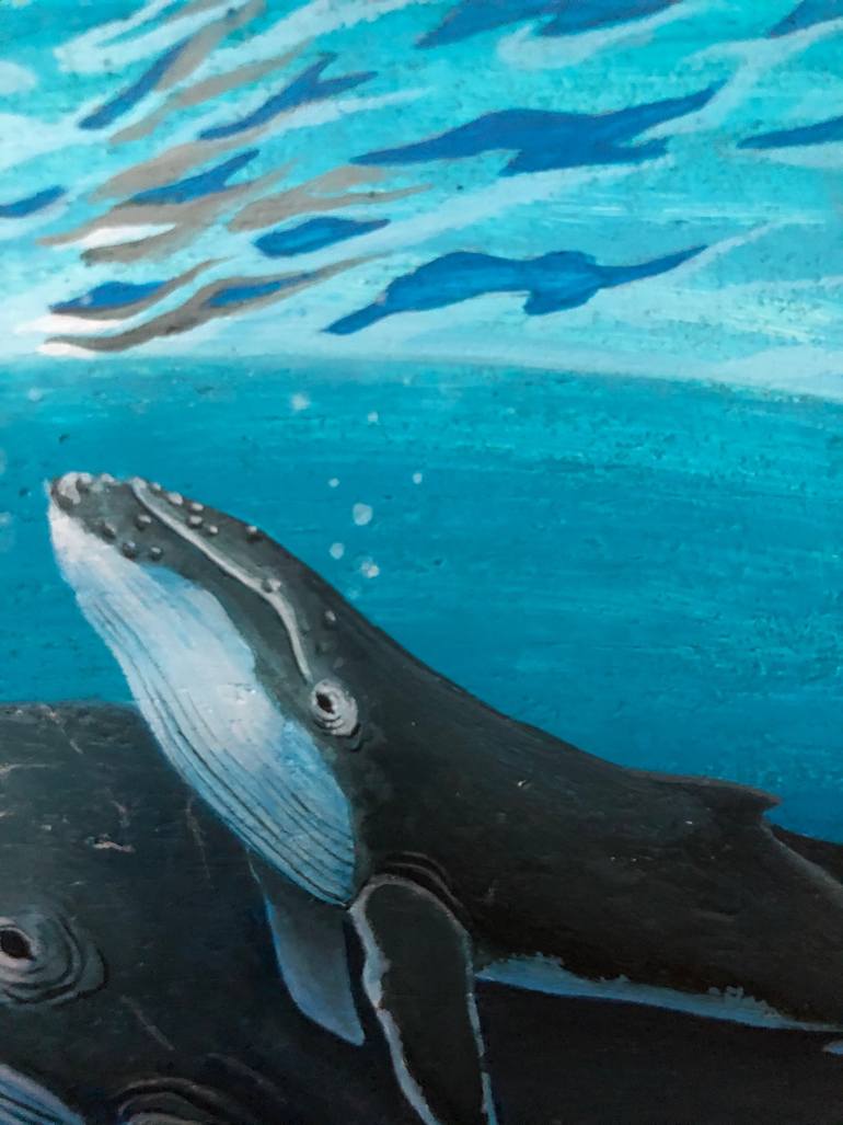 Ocean Between Our Love Painting by Jenny Berry | Saatchi Art