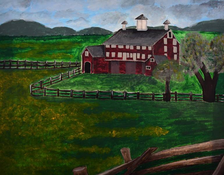 Codori Farm, Gettysburg Painting by Kate Bozio | Saatchi Art