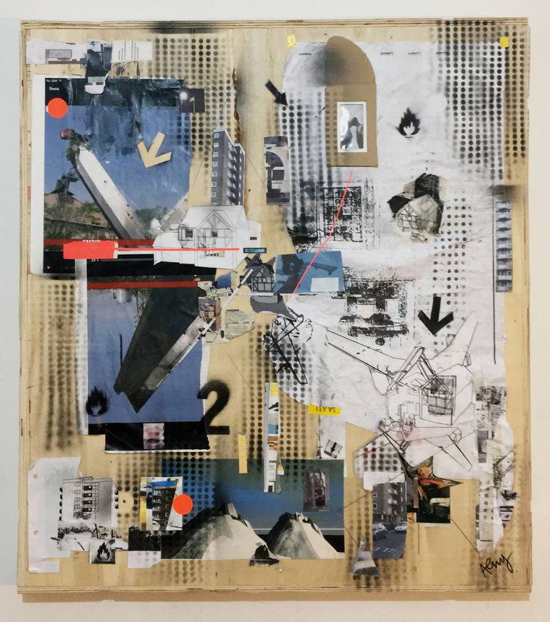 Wings and Windows Collage by Adam Guy | Saatchi Art