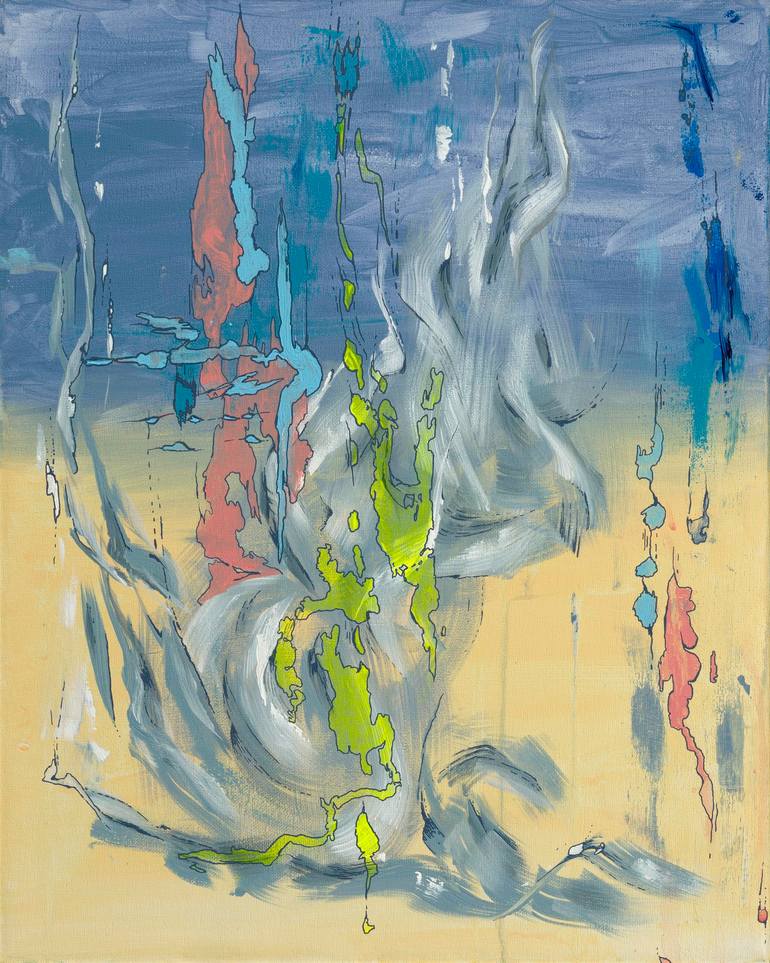 Marine abstraction. Painting by Elena Valieva | Saatchi Art