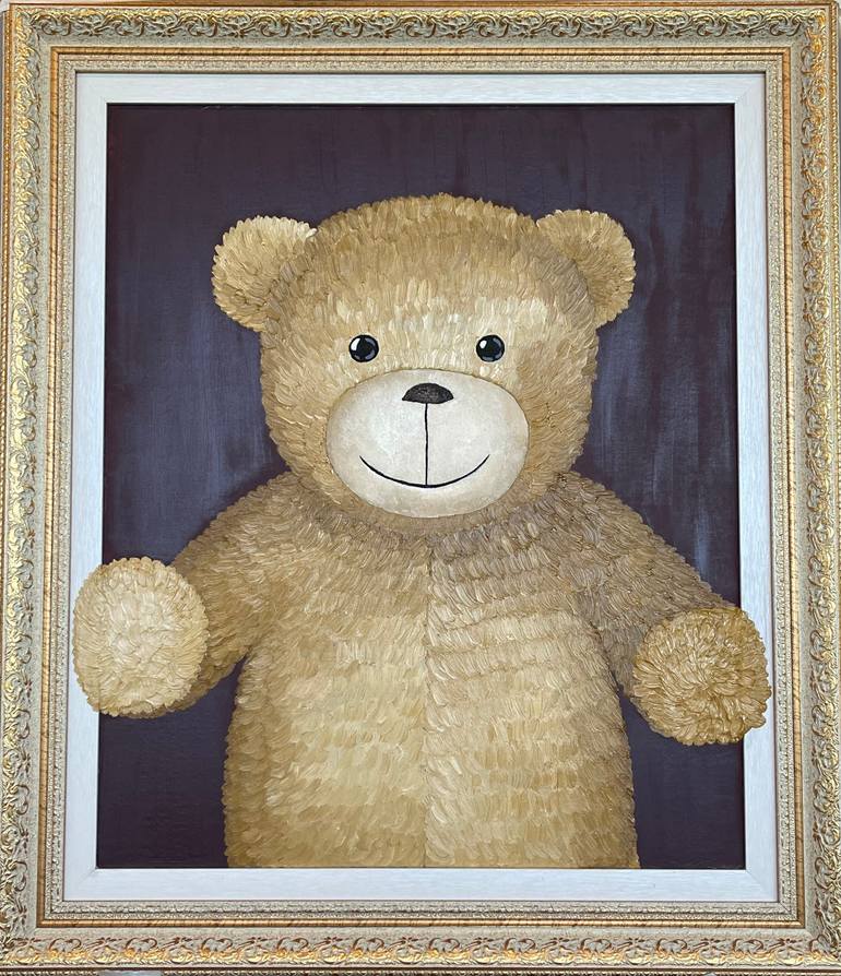 Teddy Painting by Tamar Shoshiashvili | Saatchi Art