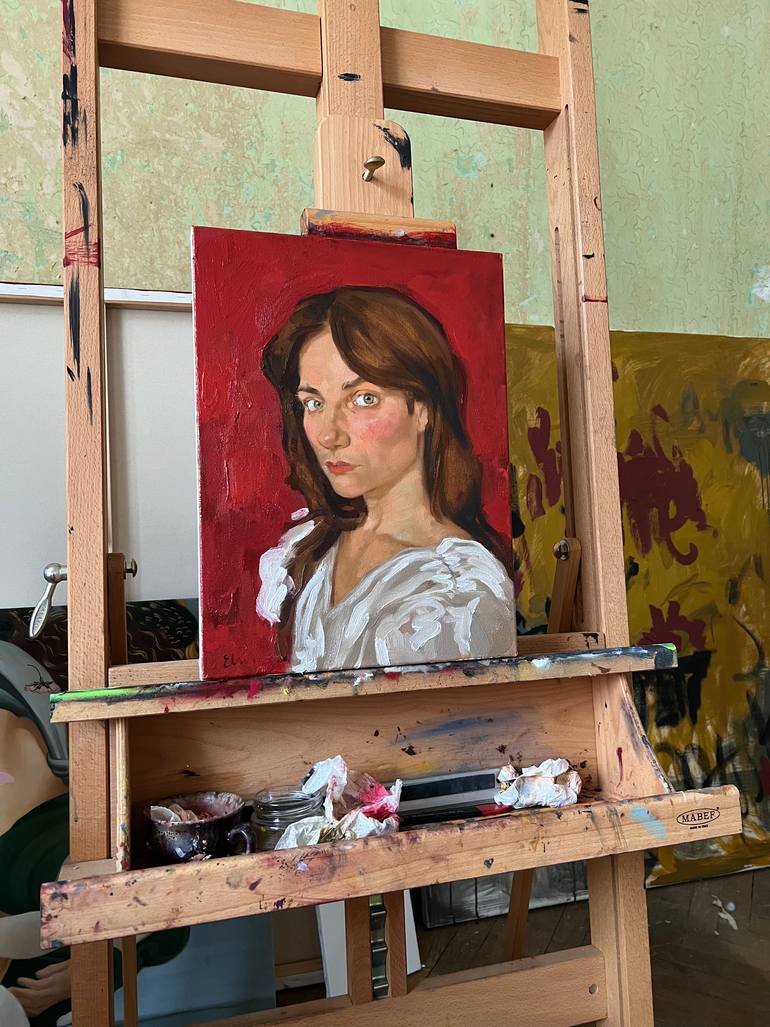 Portrait of Jana Painting by Elina Arbidane | Saatchi Art