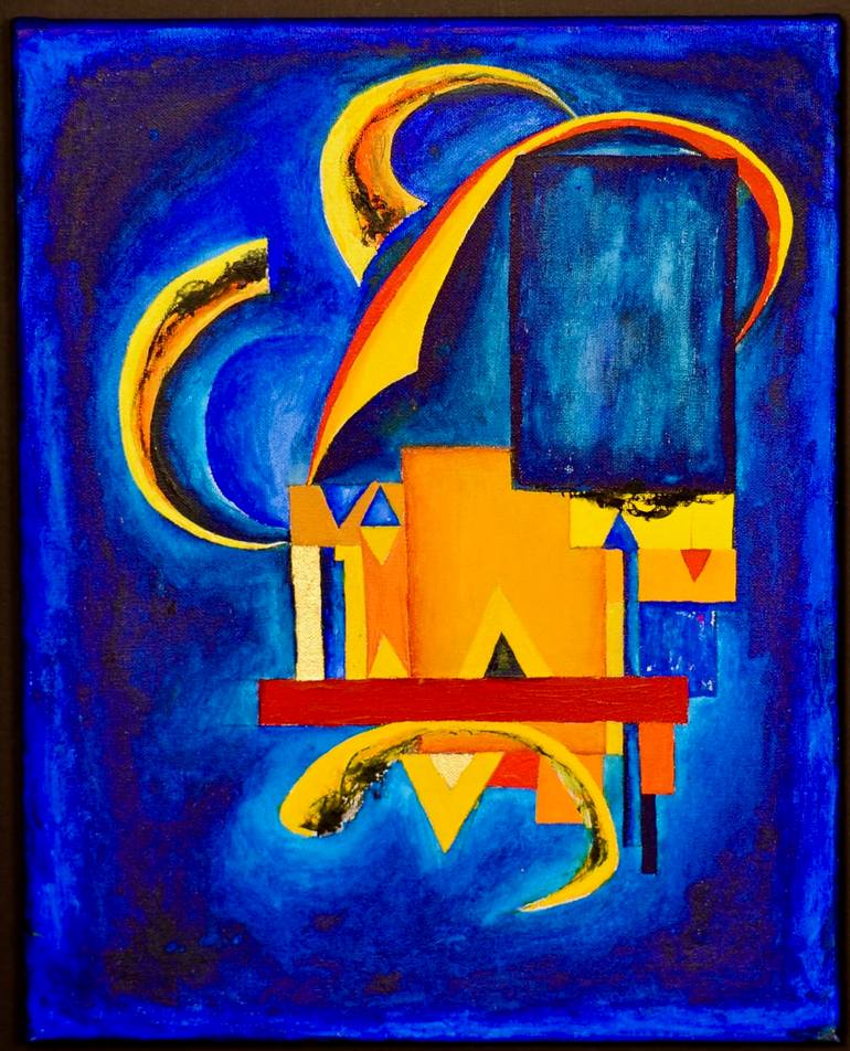 BLUE Painting by Adrian Gibbs | Saatchi Art