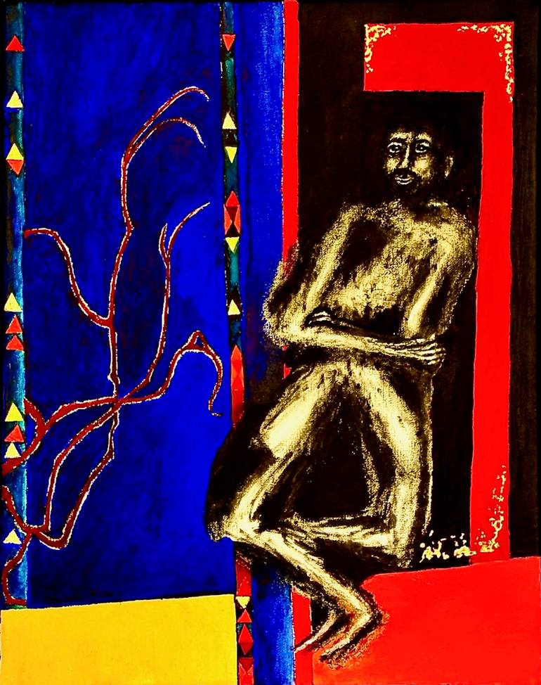 IVAN Painting by Adrian Gibbs | Saatchi Art