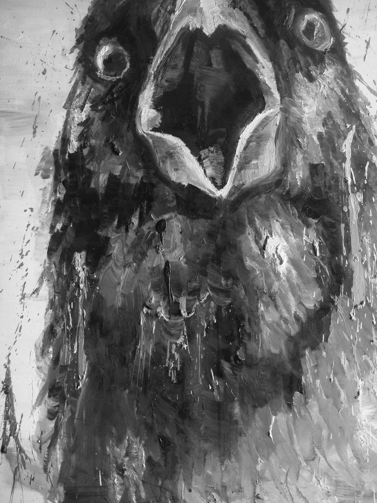 untitled(crow) Painting by Joseph Francis Tecson | Saatchi Art