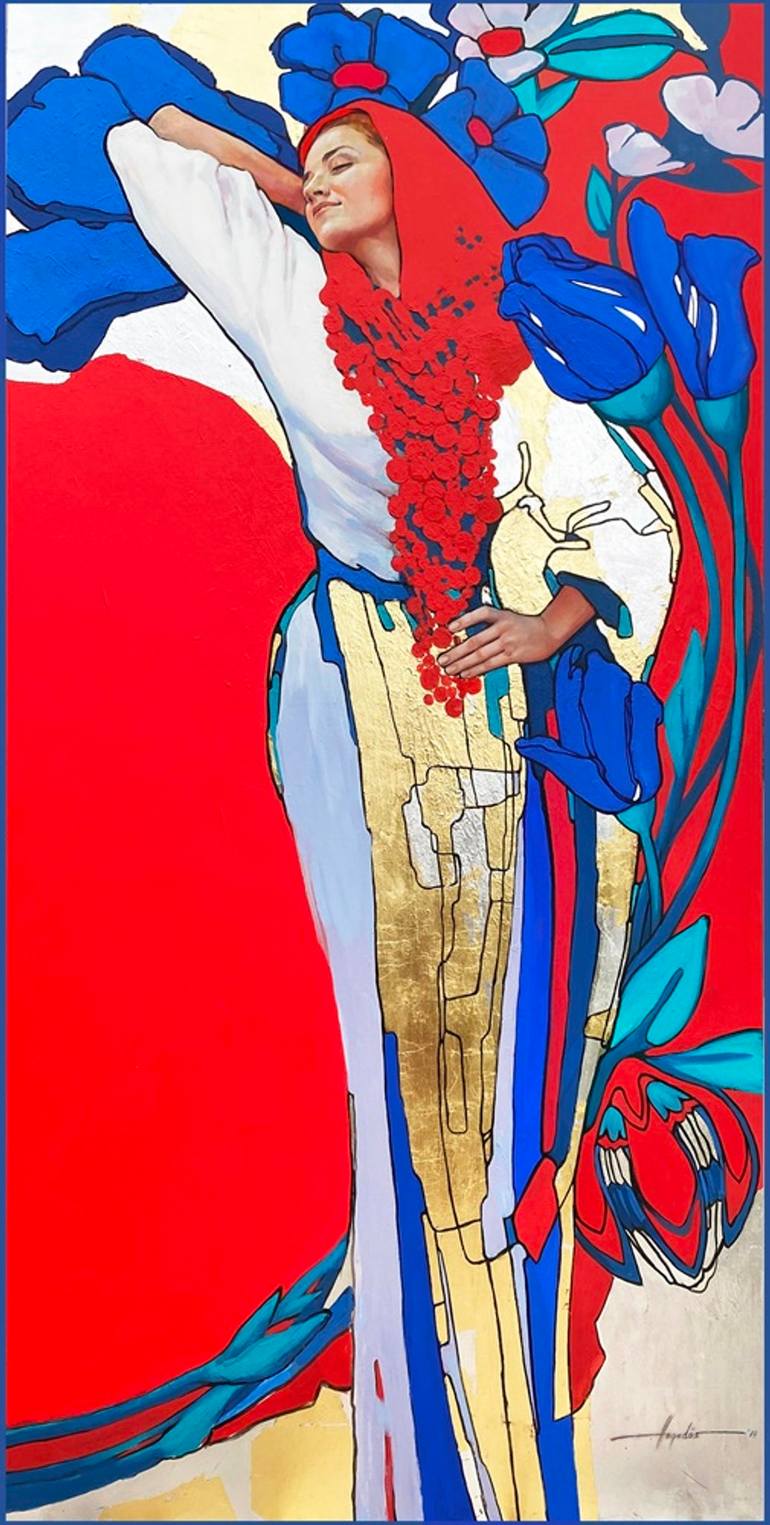 Malva Painting by Oksana Hehedysh | Saatchi Art