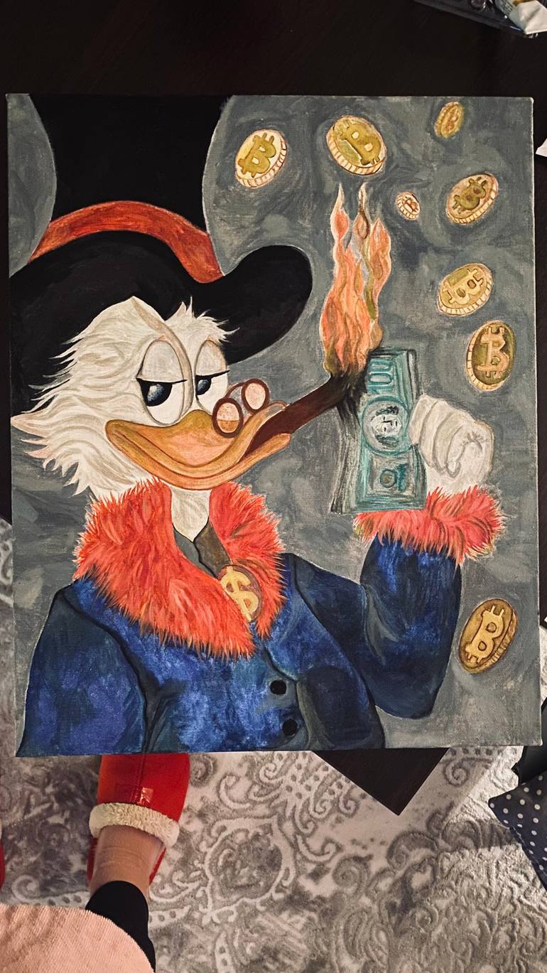 money duck Painting by Isa Ai | Saatchi Art