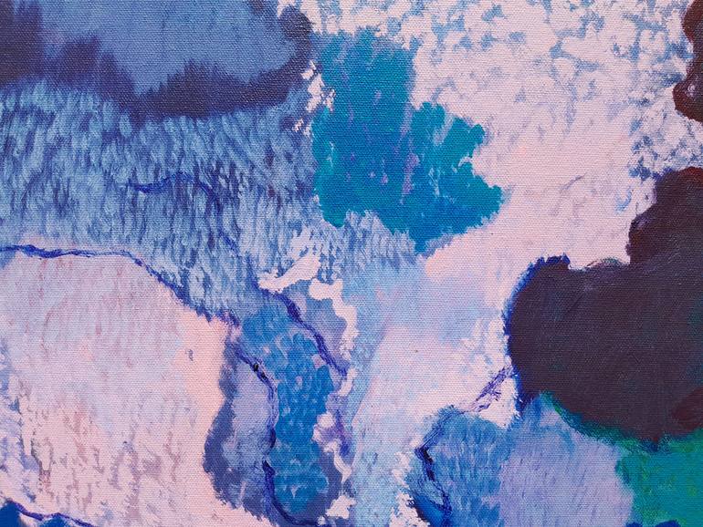 Into The Valley of Blues Painting by Meled Taouk | Saatchi Art