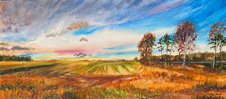 Field Painting by Elena Shimko | Saatchi Art