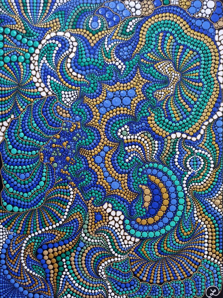 Psycho Geometry Painting by Oxana Lazari | Saatchi Art