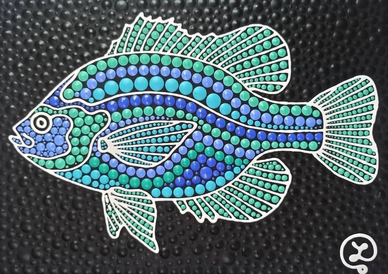Miniature Fish Painting by Oxana Lazari | Saatchi Art
