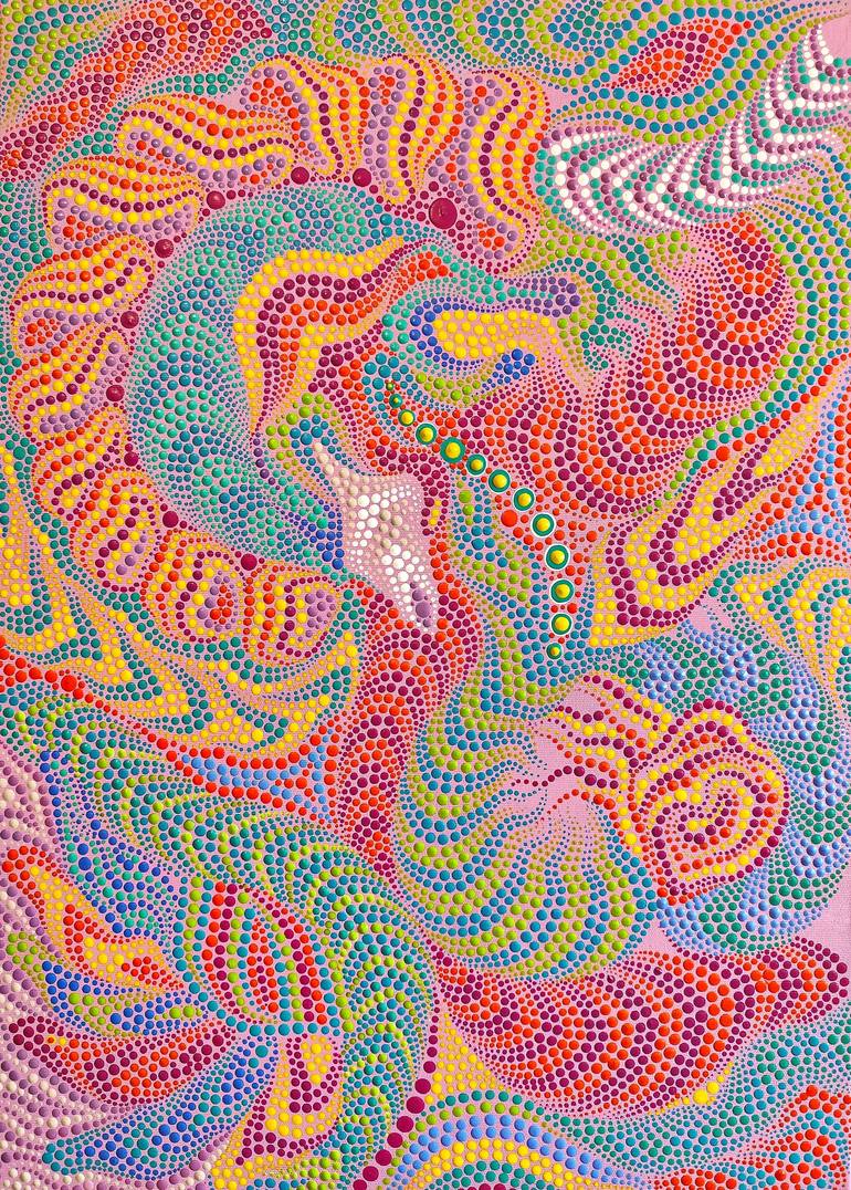 Phoenix Flow Painting by Oxana Lazari | Saatchi Art