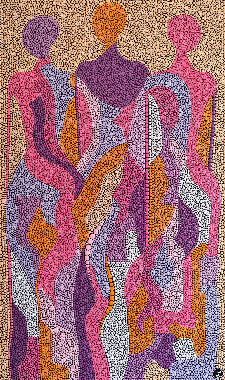 Connected Souls Painting by Oxana Lazari | Saatchi Art