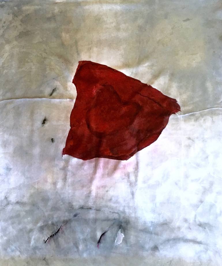 HEART STAIN Painting by Sherri Bustad | Saatchi Art