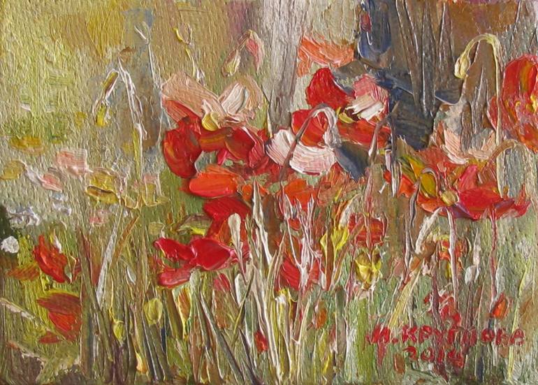Poppy paradise Painting by Irina Kruglova | Saatchi Art