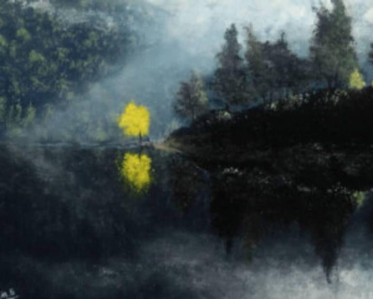 The Paradise Lake Painting by Augustyn Engty | Saatchi Art