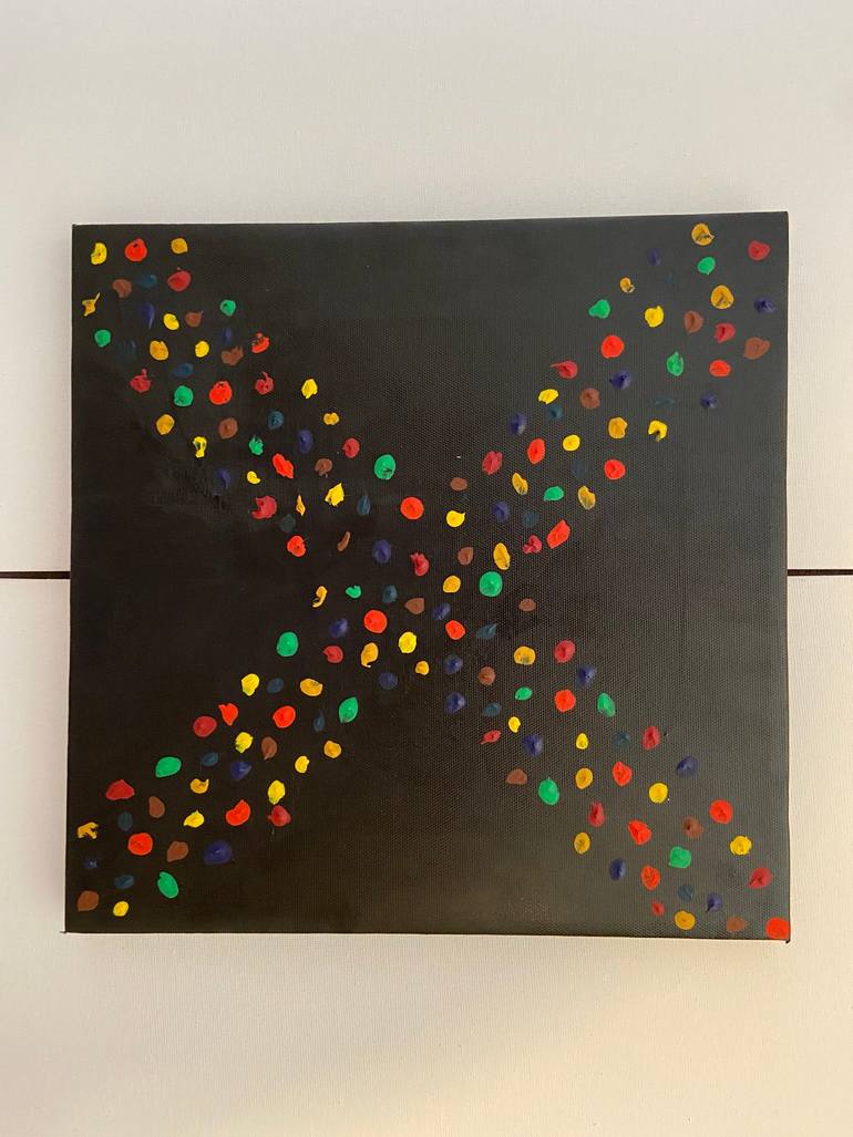 The cross of fate Painting by V Krowl | Saatchi Art