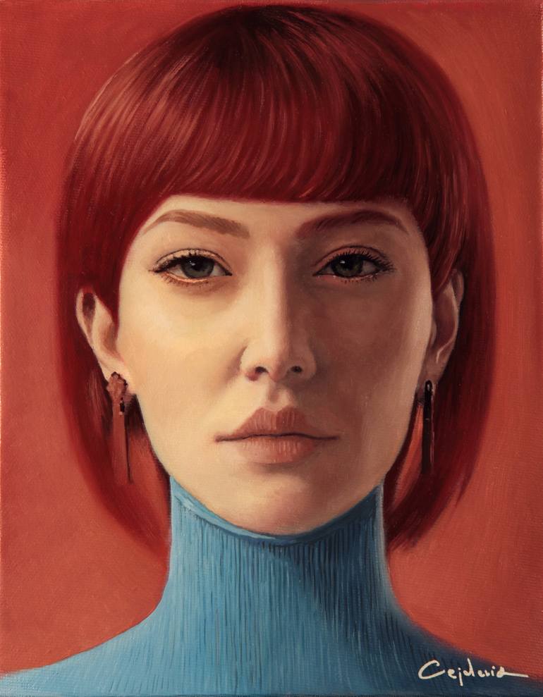 Captivating Gaze Painting by Wiaczeslaw Gejderich | Saatchi Art