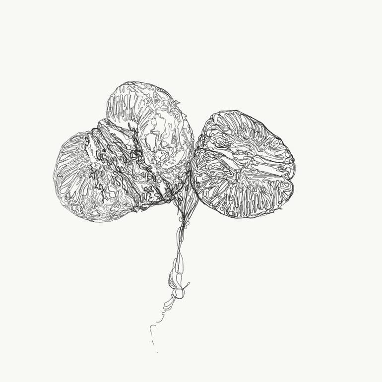half fruit Drawing by artof path | Saatchi Art