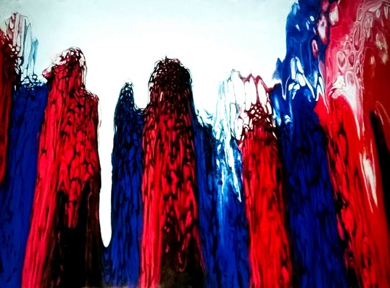 The Divided States of America Painting by Linda Tourino | Saatchi Art