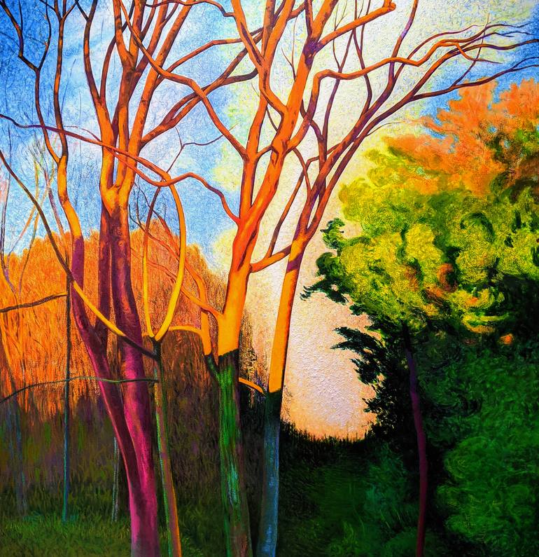 The Gathering Place #2 Painting by Alan Falk | Saatchi Art
