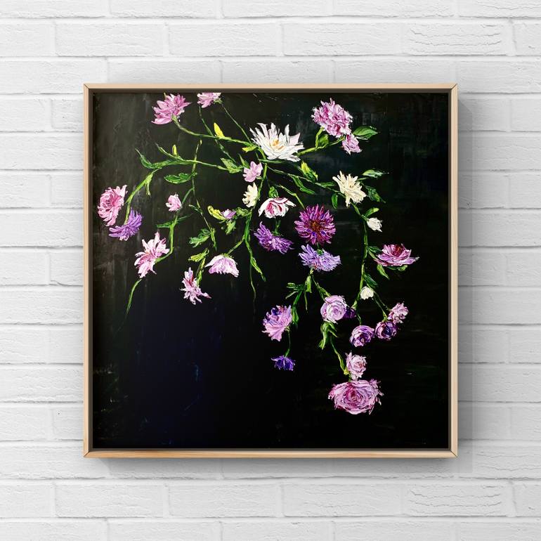 Curious Florals Painting by Anjana Rai | Saatchi Art